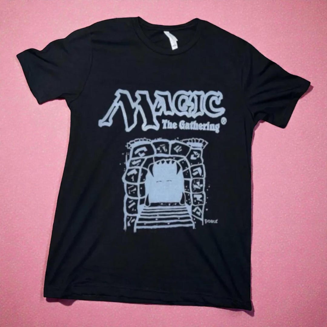 Howling Mine MTG Shirt | Block Print Style, Hand-carved Linoprint - Etsy