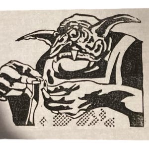 Sew on Linocut Patch | Goblin Chirurgeon | MTG | Magic the Gathering - Etsy
