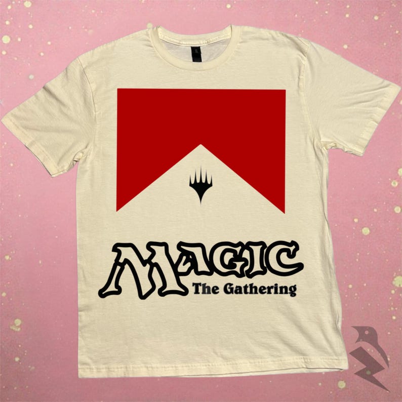 MTG Shirt: Hand-carved Block Print - Vintage White Bella Canvas - Etsy