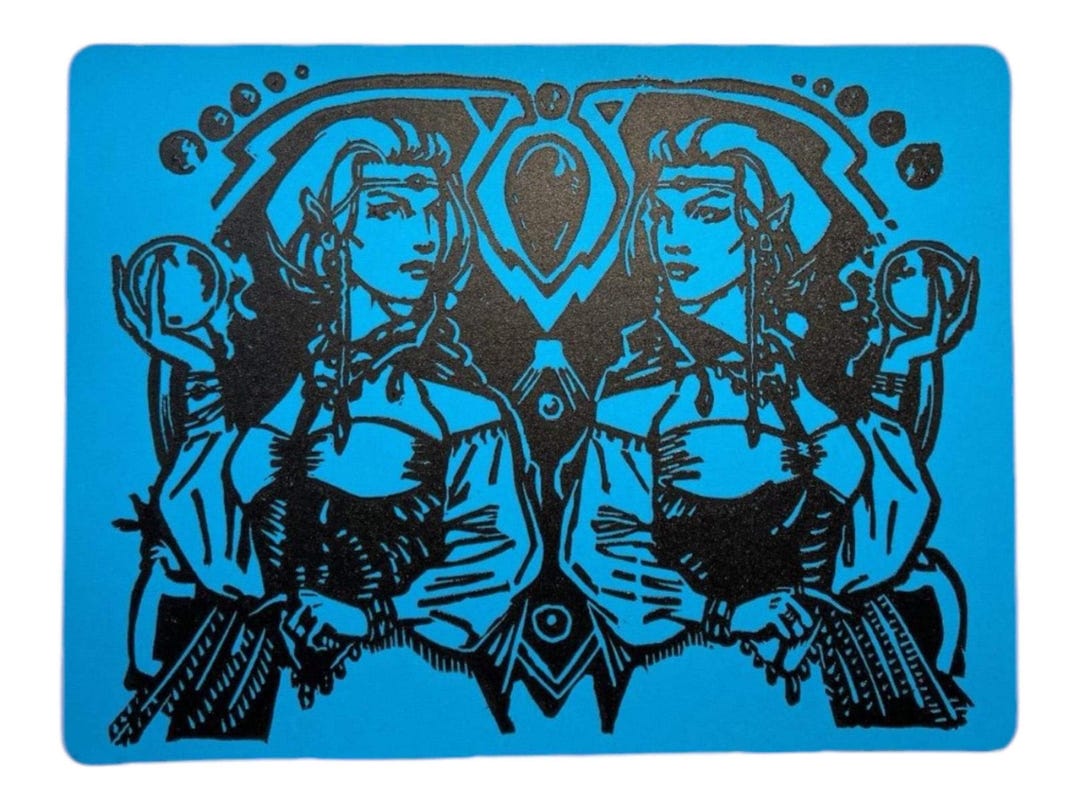 Vesuvan Doppelganger Print: Magic the Gathering Art (hand-carved ...