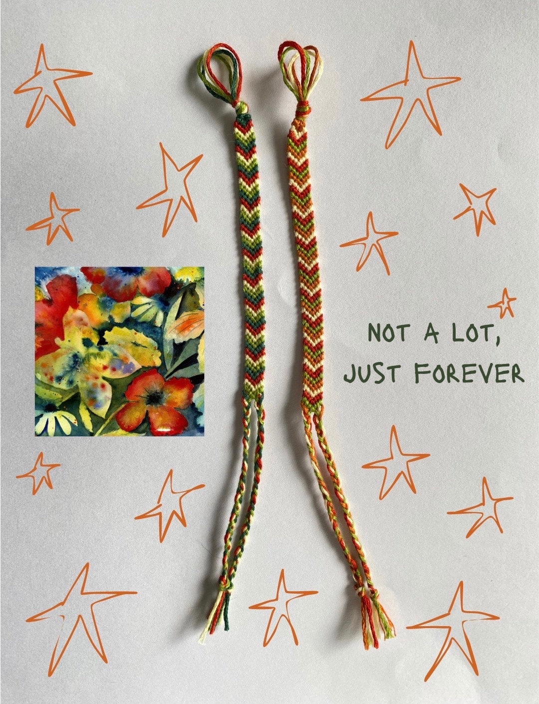 Songs by Adrianne Lenker Inspired Chevron Friendship Bracelet