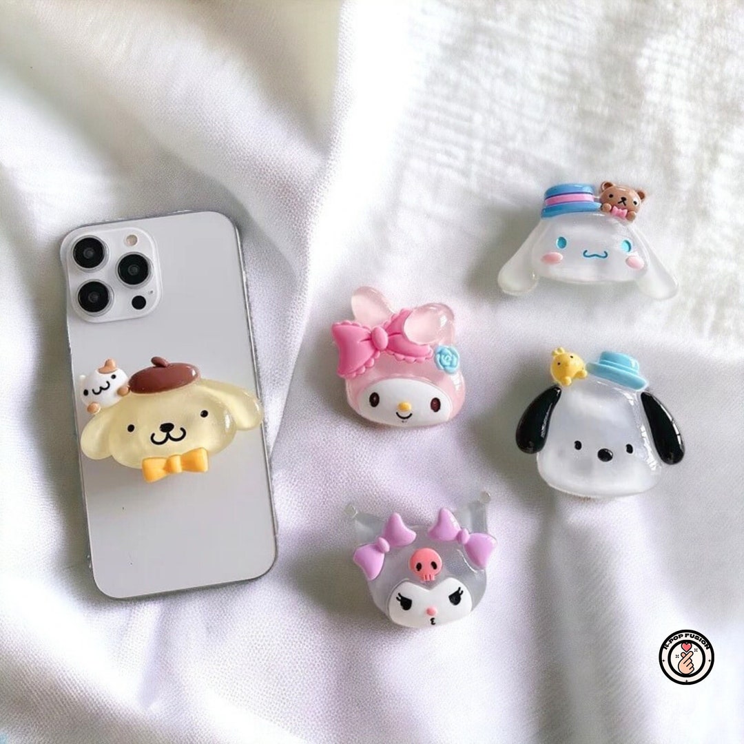 Cute Animal Popsocket Kawaii Sanrio Griptok 3D Resin Design - Etsy