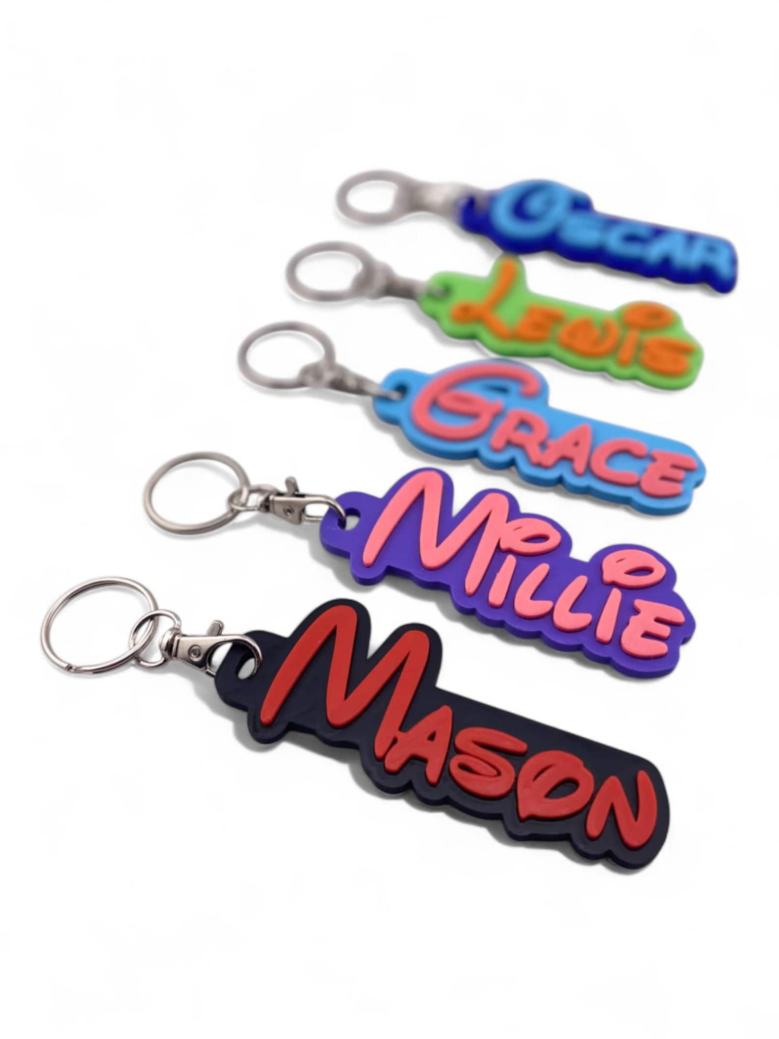 Personalized 3D Printed Name Keychain: Eco-friendly PLA Plastic - Etsy