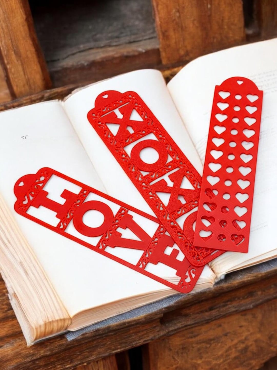 Valentines Day Bookmark - Cute Red Gifts for Her, Romantic Reading ...