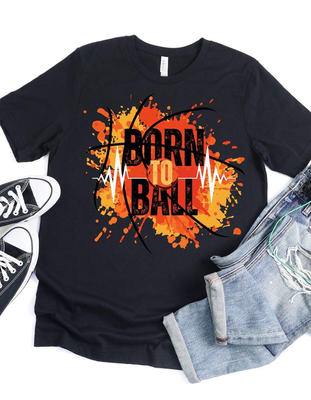 Born to Ball Mens Graphic T-shirt , Sports T-shirt, Gift for Son ...