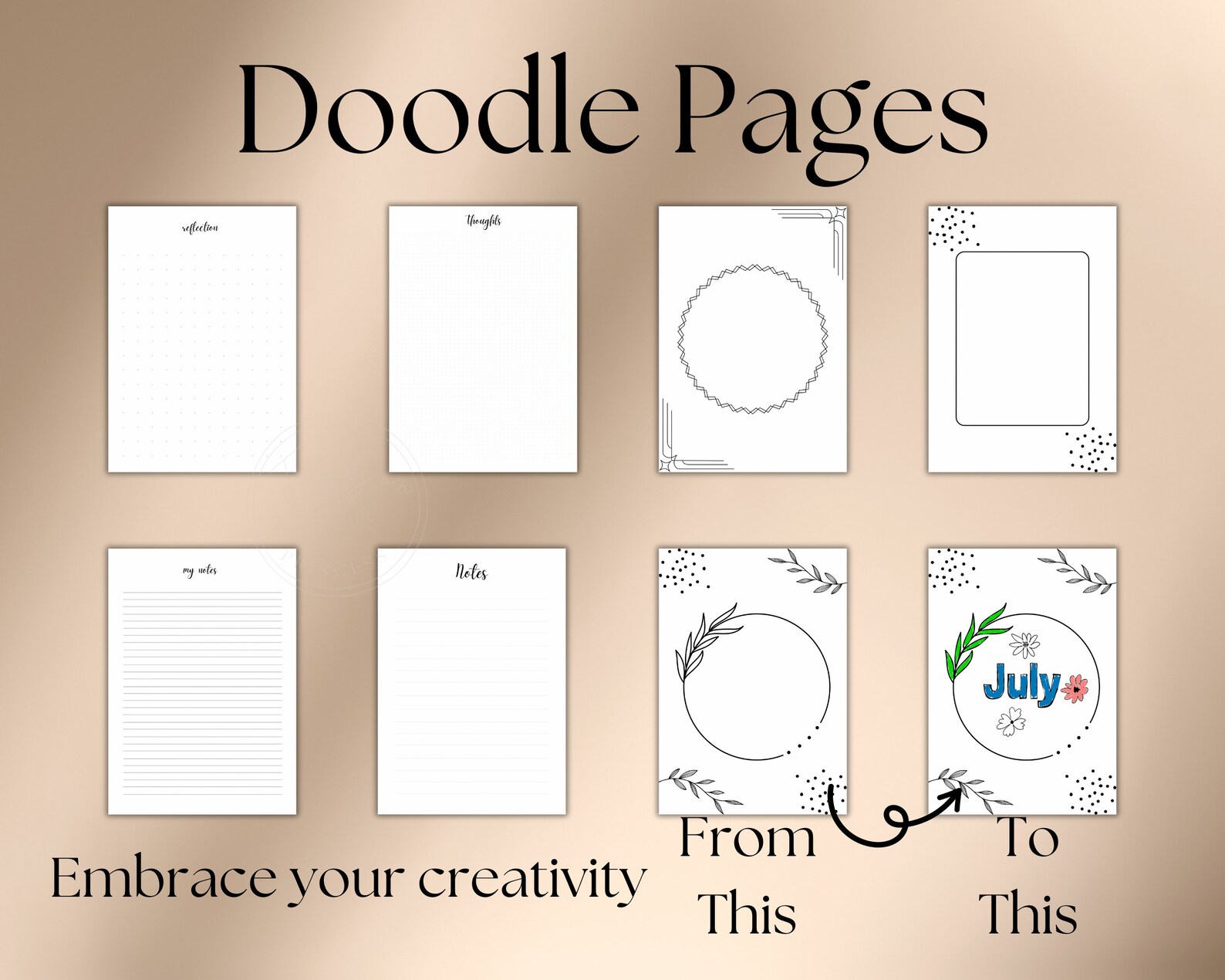 Printable All-in-one Journal & Planner: Daily, Weekly Planner, Habit ...