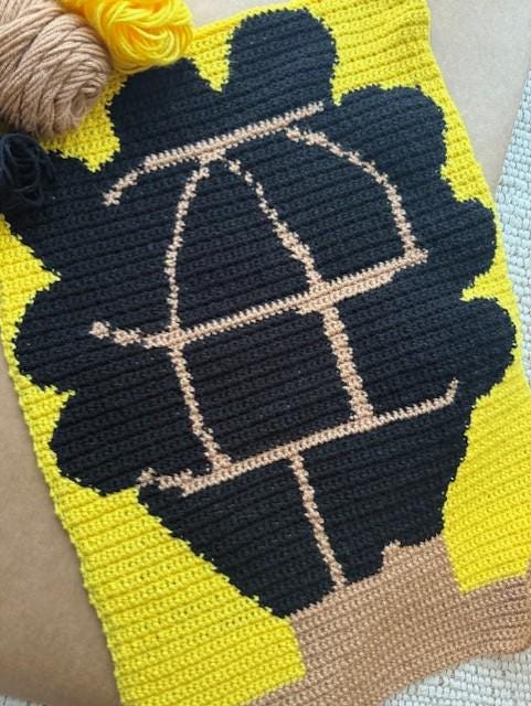 Bantu Knot Crochet Pattern | Black Woman Wall Art | Tapestry Crochet ...