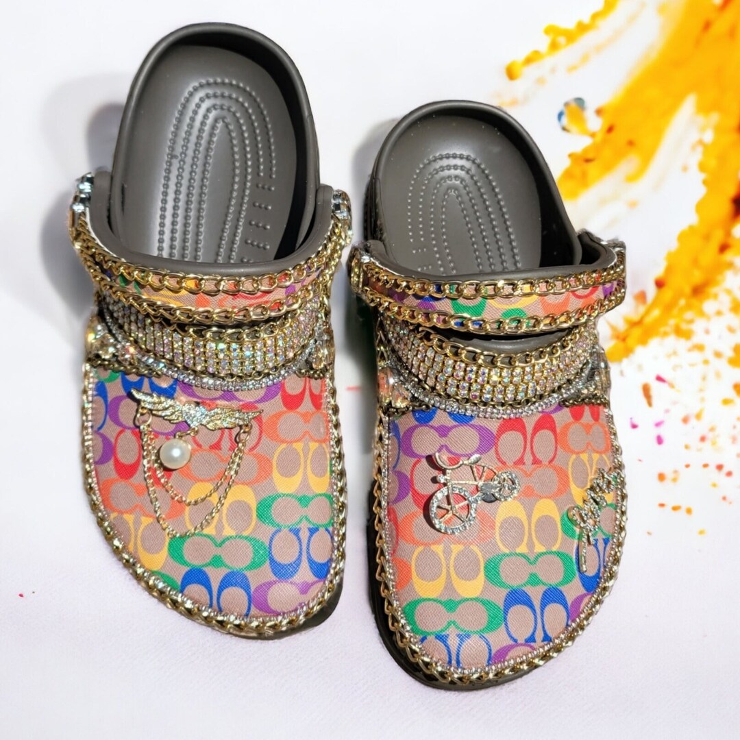 Colour Block Custom Crocs - Etsy