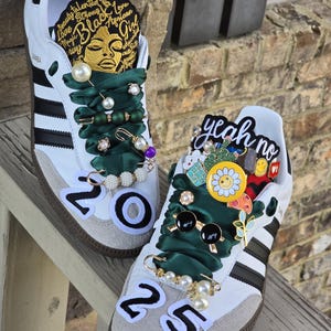 Handcrafted Adidas Samba With Satin Laces - Etsy