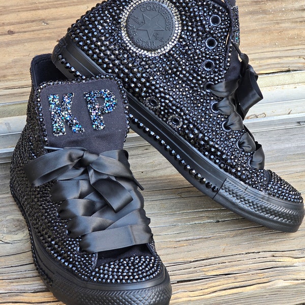 Black Converse - Etsy