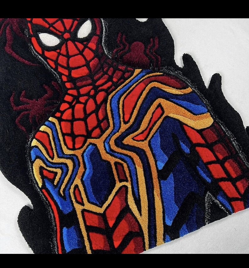 Spider Man Inspired Rug - Etsy