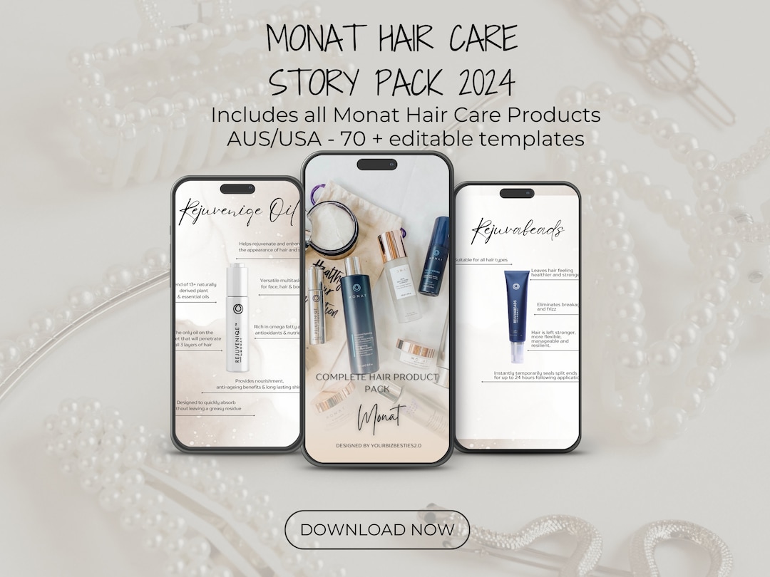 Monat Instagram Stories - 2024 Latest Monat Haircare Product Pack ...