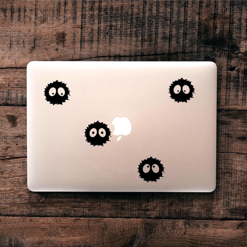 Studio Ghibli Soot Sprites 4-pack Decals for Cars, Consoles, Tumblers ...