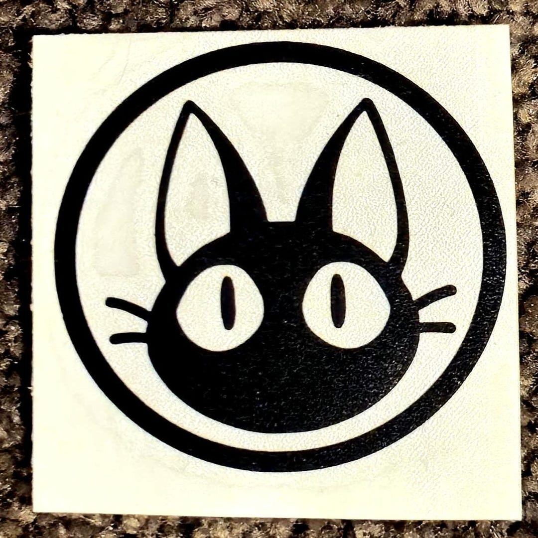 Ghibli Jiji Anime Decal for Cars, Consoles, Tumblers, Walls, and More ...