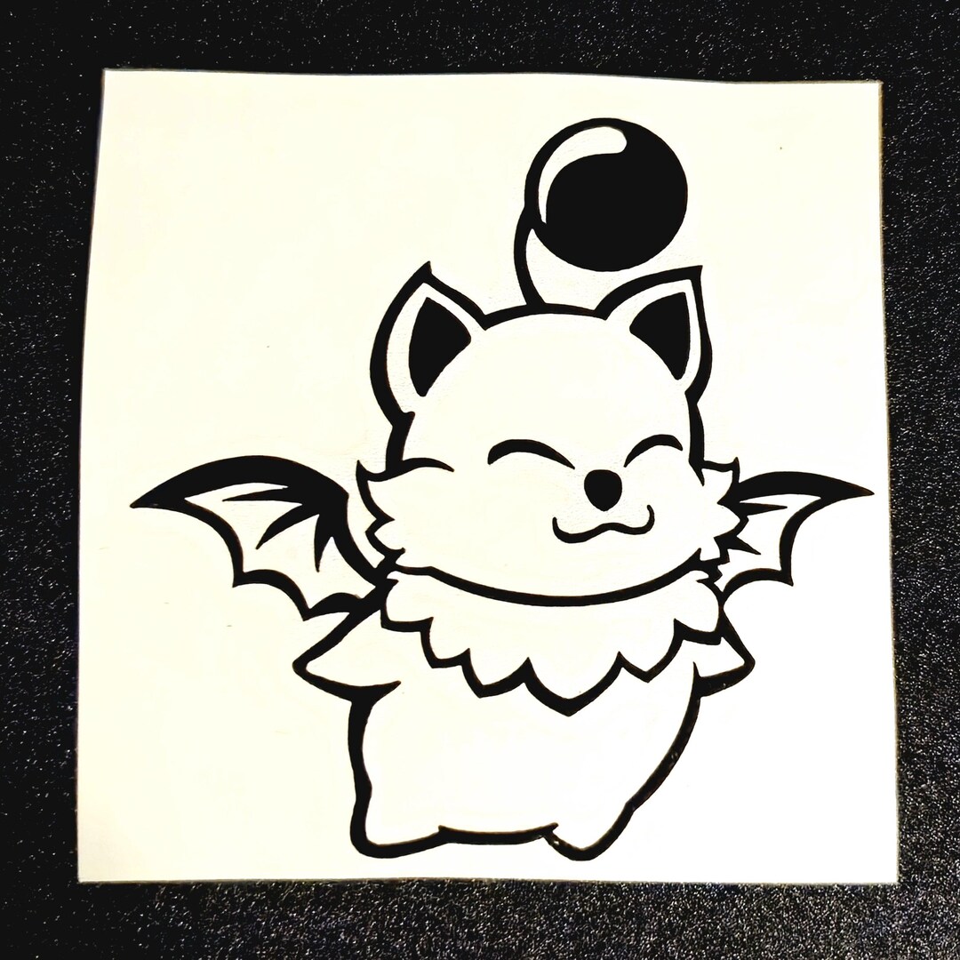 Moogle Chocobo Decal for Cars and Consoles, Inspired by Final Fantasy ...