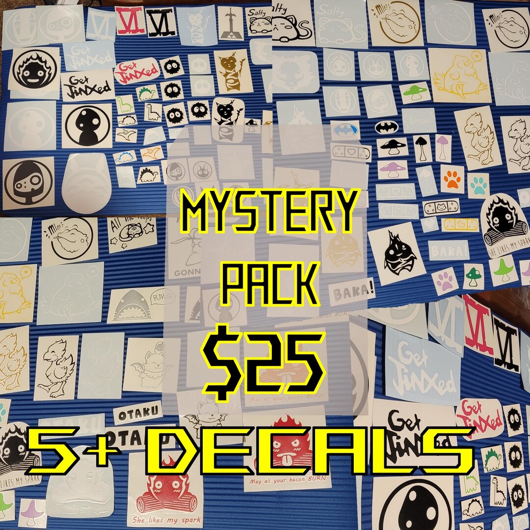 MYSTERY PACK of Decals! at Least 5 Decals or More Guaranteed for Each ...