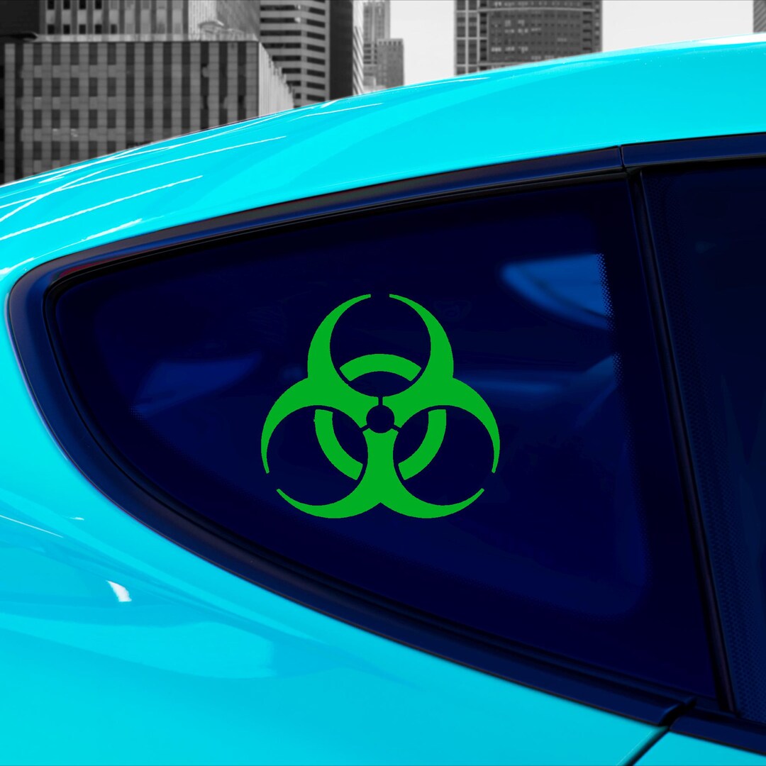 Biohazard Decal for Cars and Laptops Waterproof and UV Resistant Vinyl ...