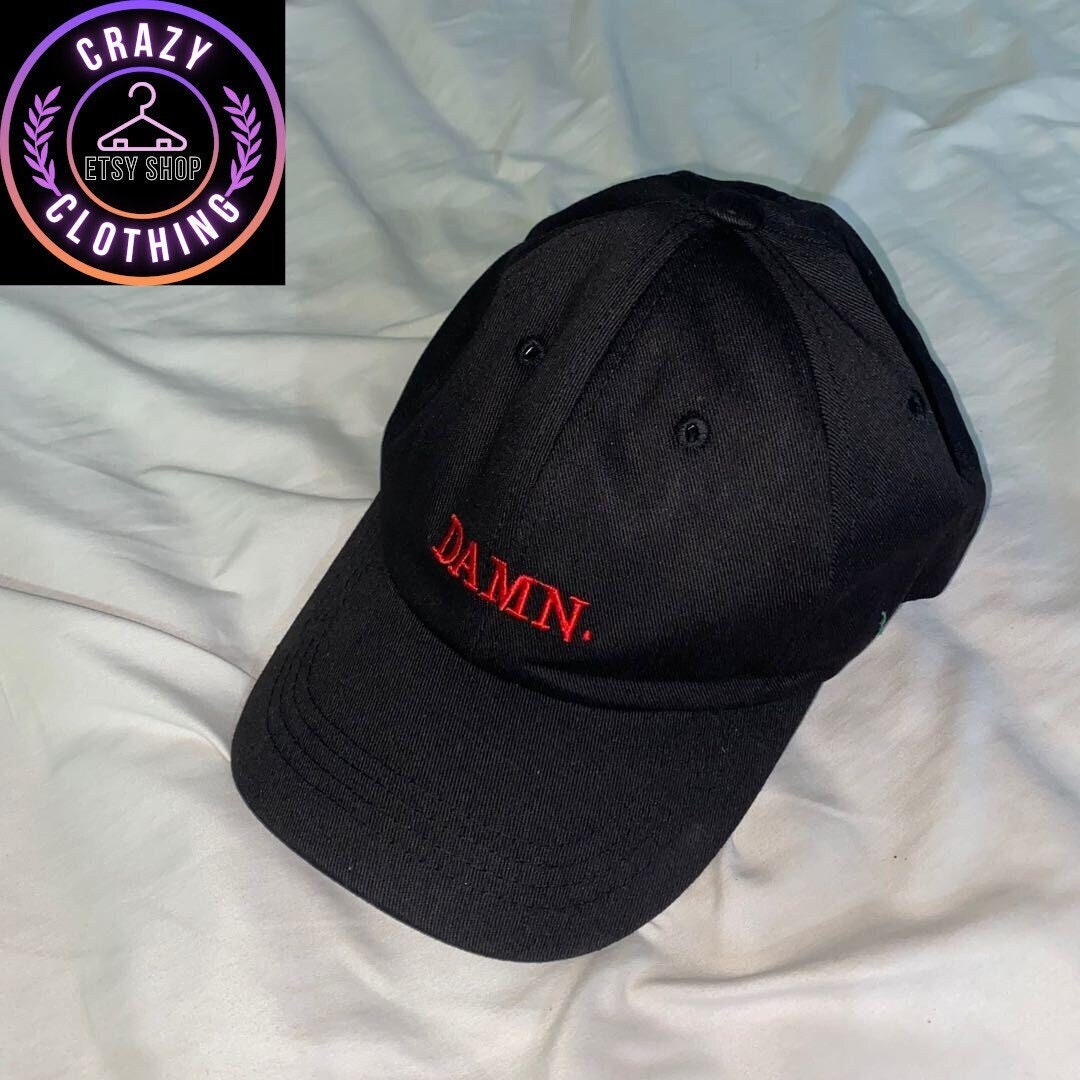 Kendrick Lamar DAMN Hat, Hip Hop Music Fan Hat, High Street Embroidered ...