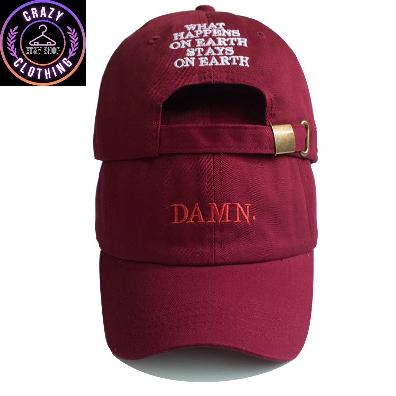 Kendrick Lamar DAMN Hat, Hip Hop Music Fan Hat, High Street Embroidered ...