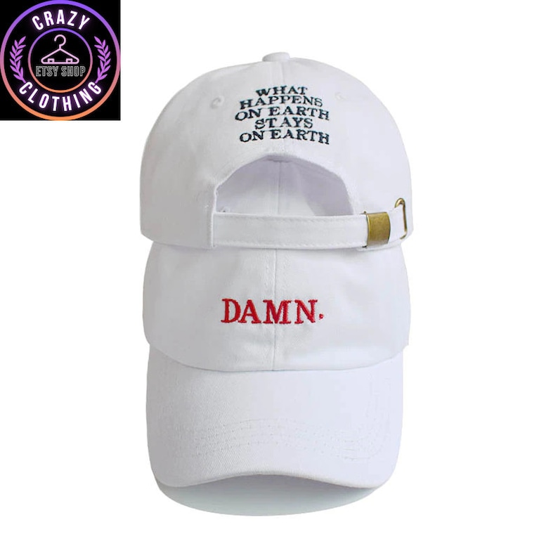 Kendrick Lamar DAMN Hat, Hip Hop Music Fan Hat, High Street Embroidered ...