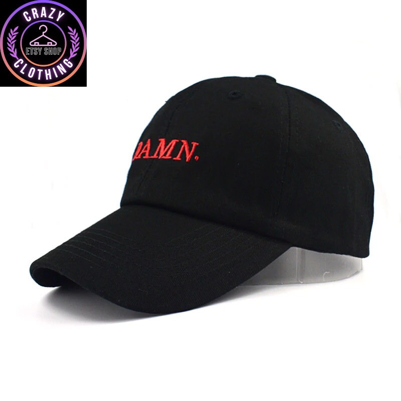 Kendrick Lamar DAMN Hat, Hip Hop Music Fan Hat, High Street Embroidered ...