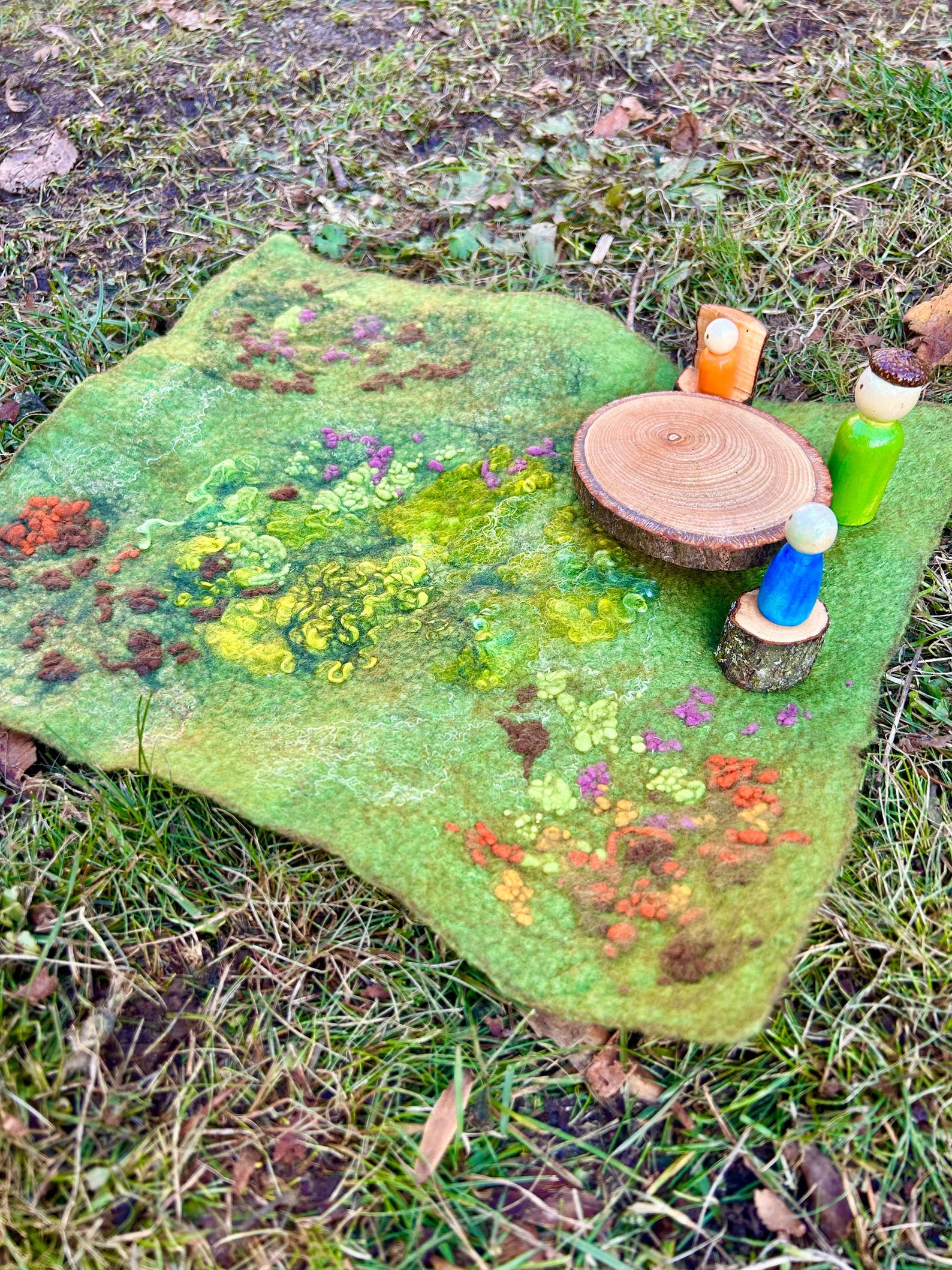 Custom Wool Felt Wonderland: Personalized Play Mat for Endless ...