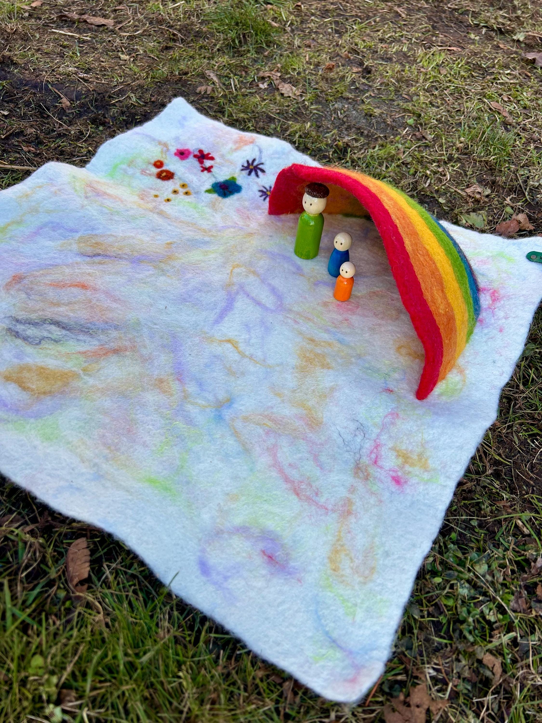 Custom Wool Felt Wonderland: Personalized Play Mat for Endless ...