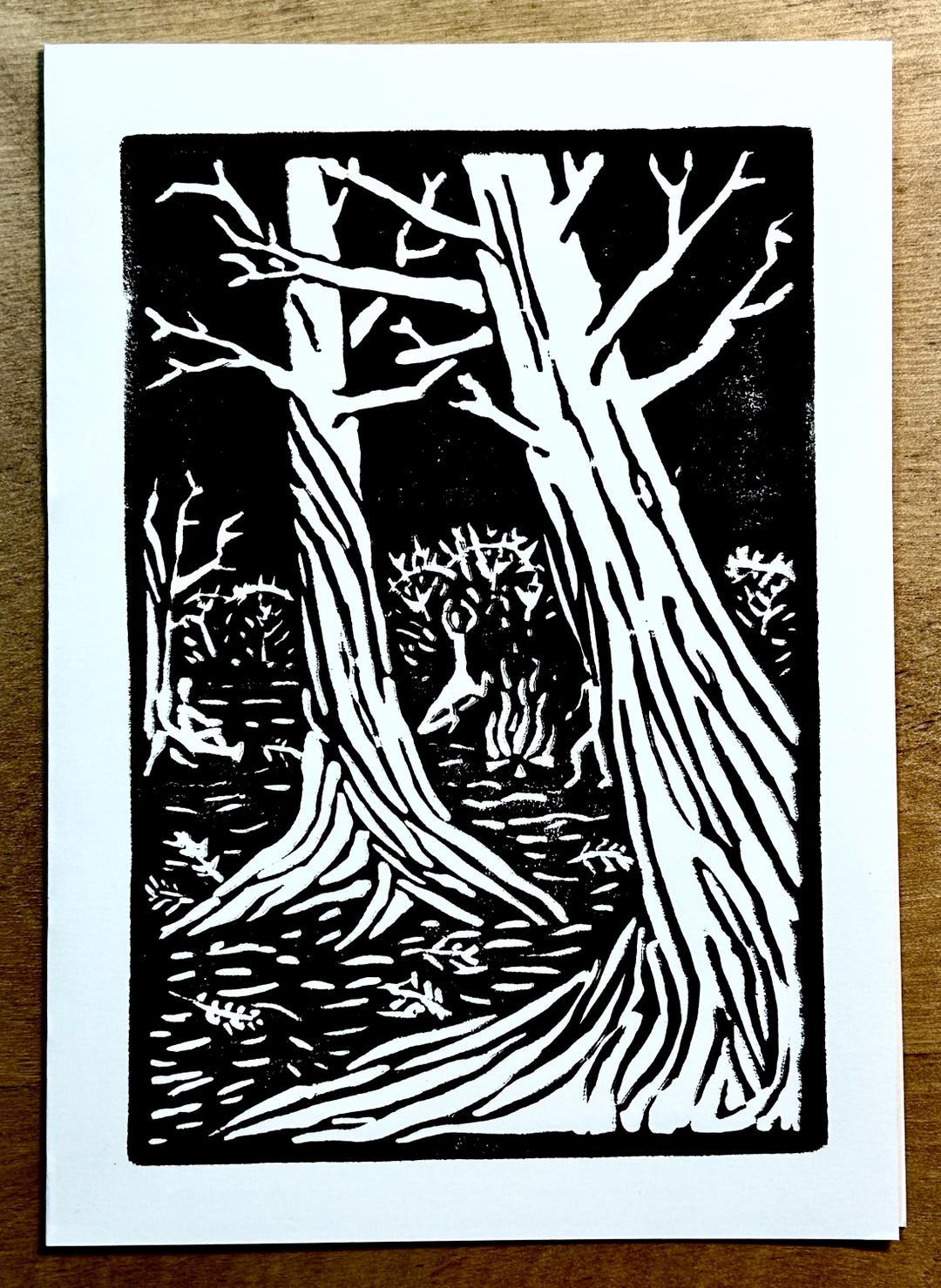 Original Linocut Block Print - Etsy