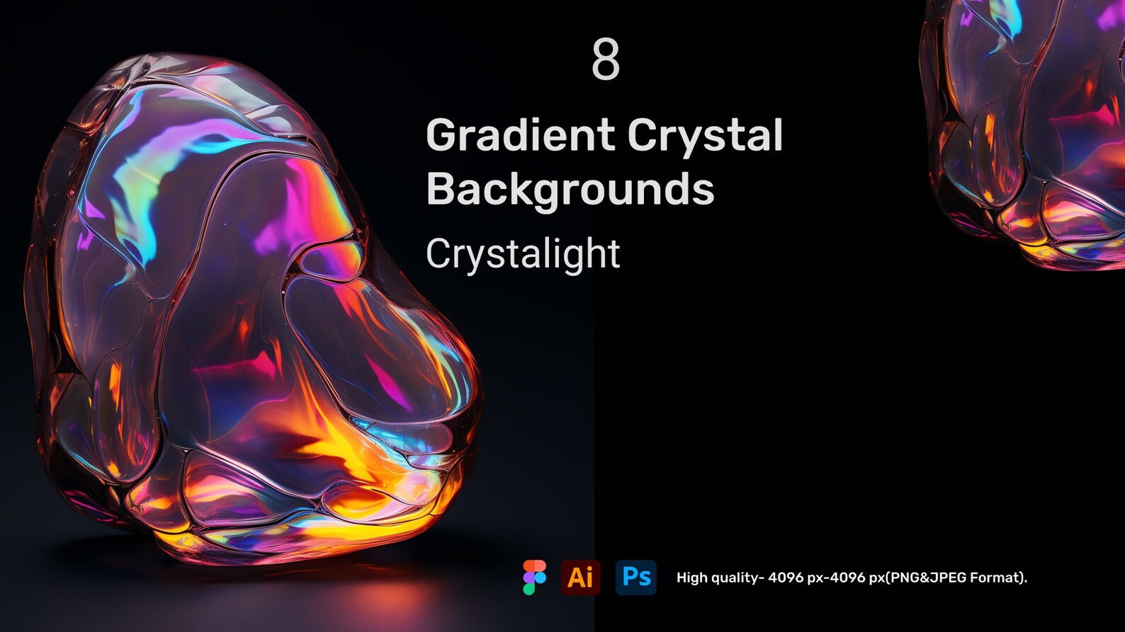Gradient Crystal Backgrounds,colourful Gradients, Gradient Backgrounds ...
