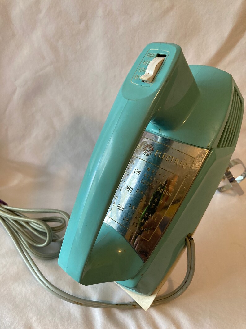 1960s General Electric Turquoise Hand Beater Mixer in Working - Etsy