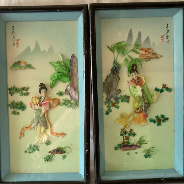 Chinese Shell Art - Etsy