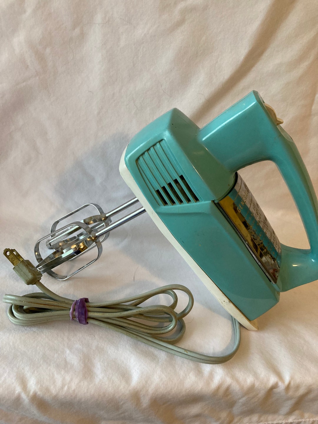 1960s General Electric Turquoise Hand Beater Mixer Mid Century Kitchen ...