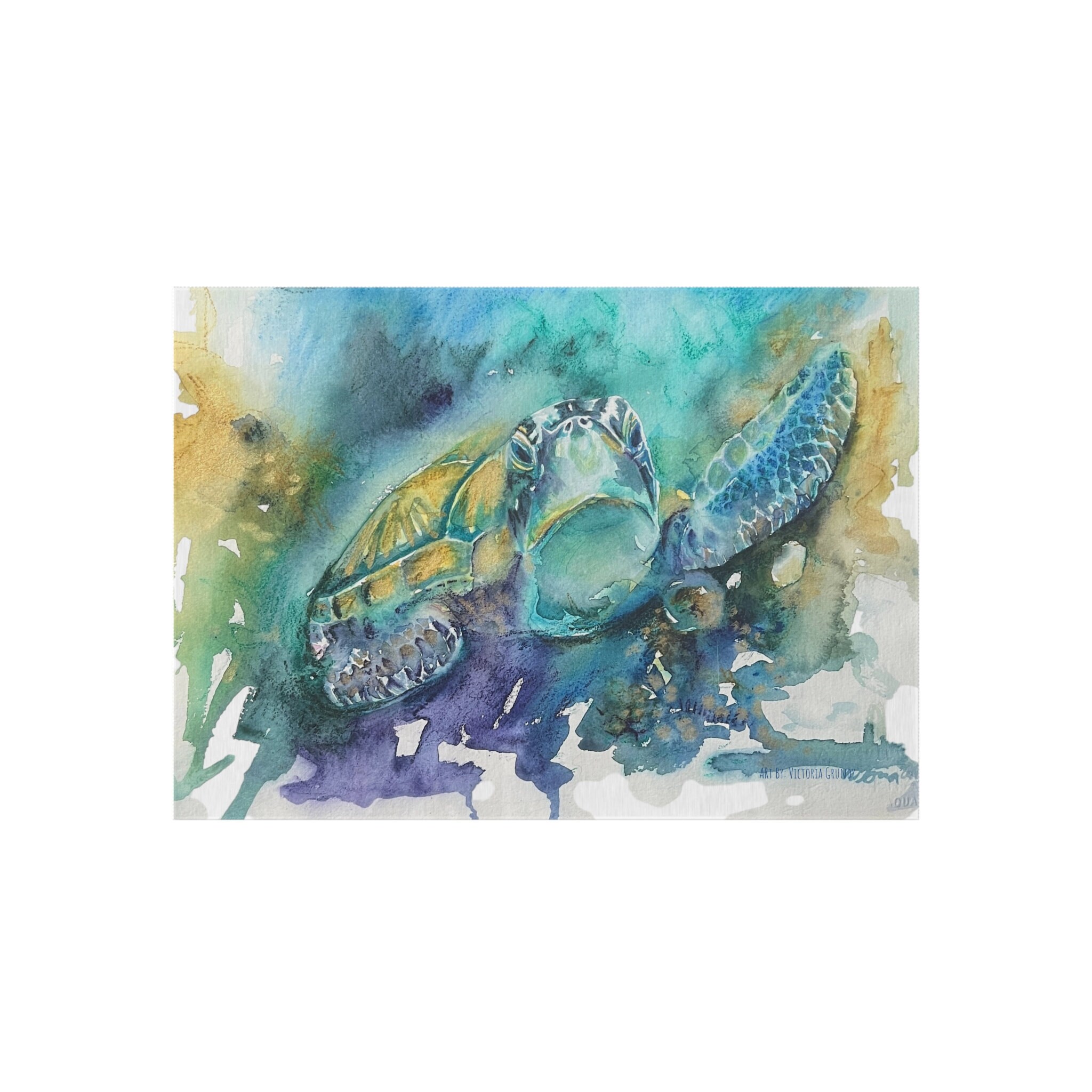 Outdoor Rug With Sea Turtle Rug, Outdoor Rug, Patio Rug, Deck Rug ...