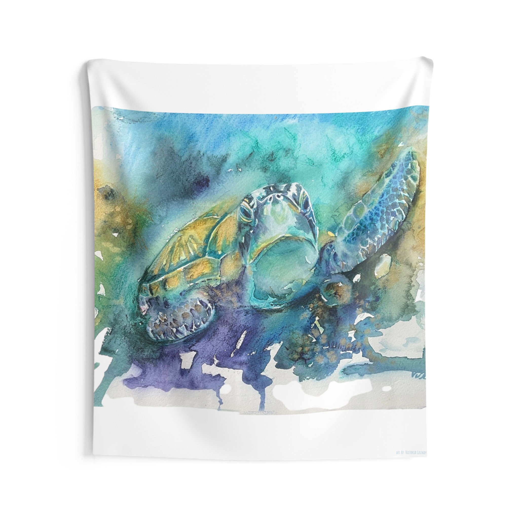 Indoor Wall Tapestries, Sea Turtle Wall Hanging, Gift for Friend ...