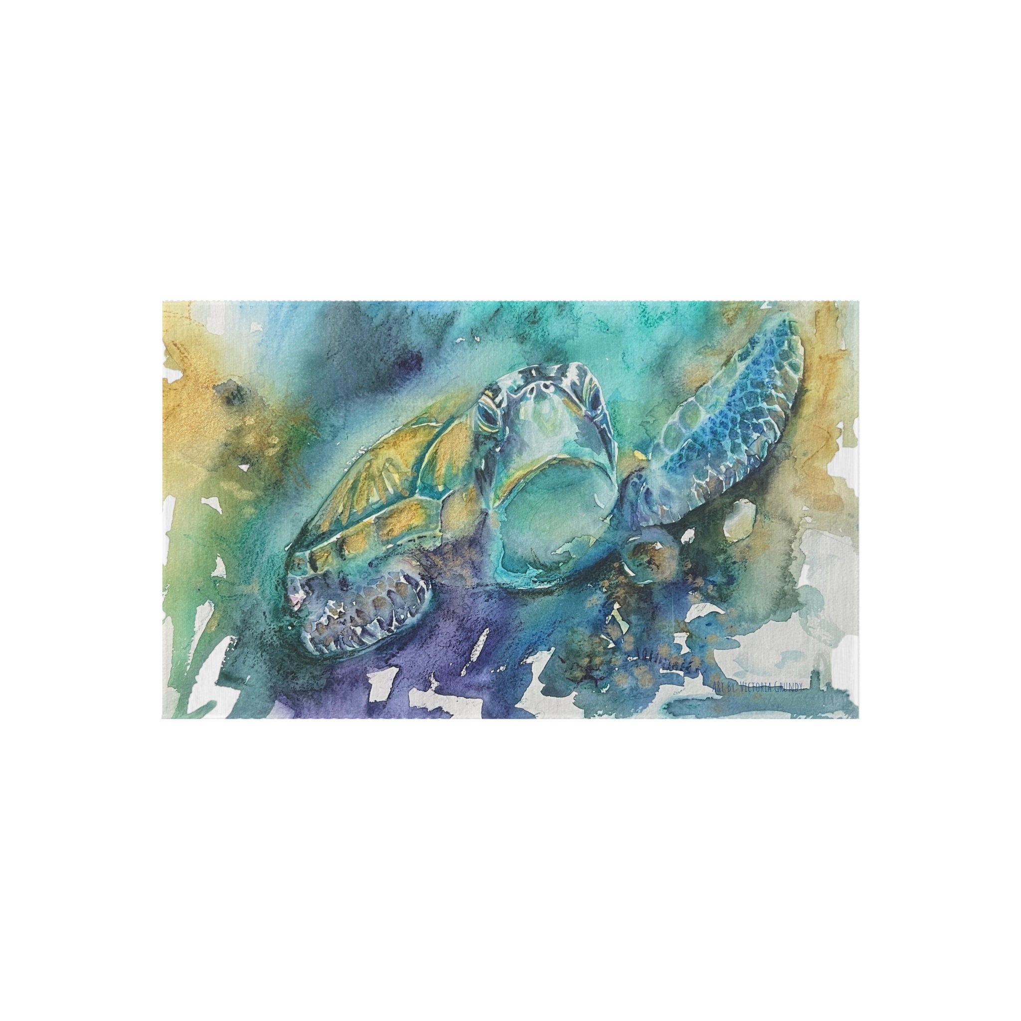 Outdoor Rug With Sea Turtle Rug, Outdoor Rug, Patio Rug, Deck Rug ...