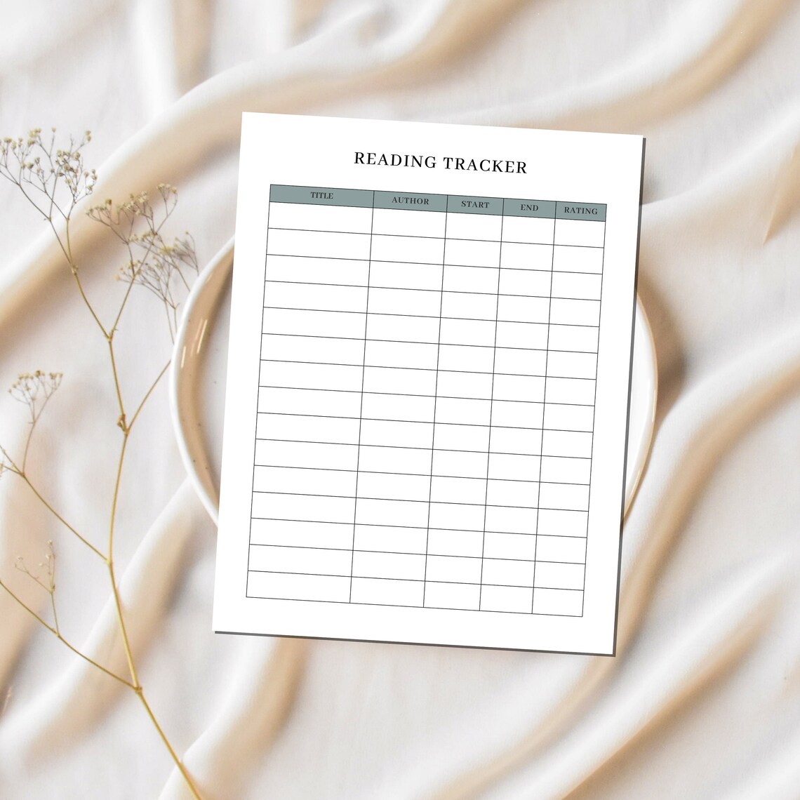 7 Printable Book Review Trackers Reading Log Digital Books to Read List ...