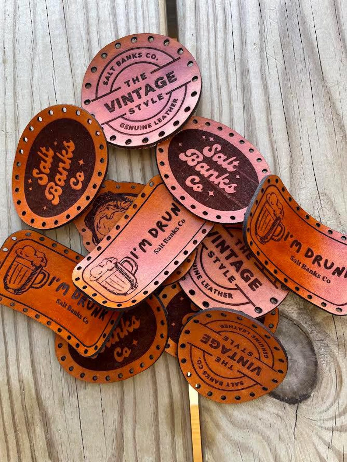 Custom Genuine Leather Patch - Etsy