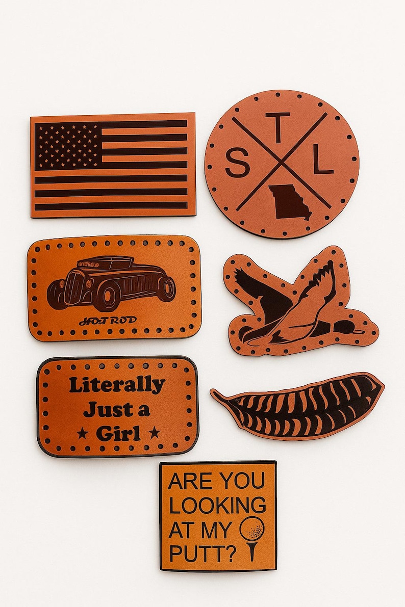 Custom Genuine Leather Patch - Etsy