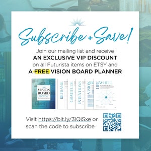 Life Goals Printable Vision Board Images Digital Download Manifest Your ...
