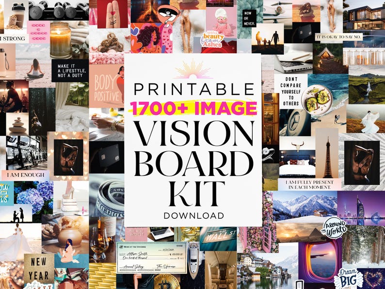 Printable 1700+ Image WHOLE SHOP Vision Board Bundle Instant Digital ...