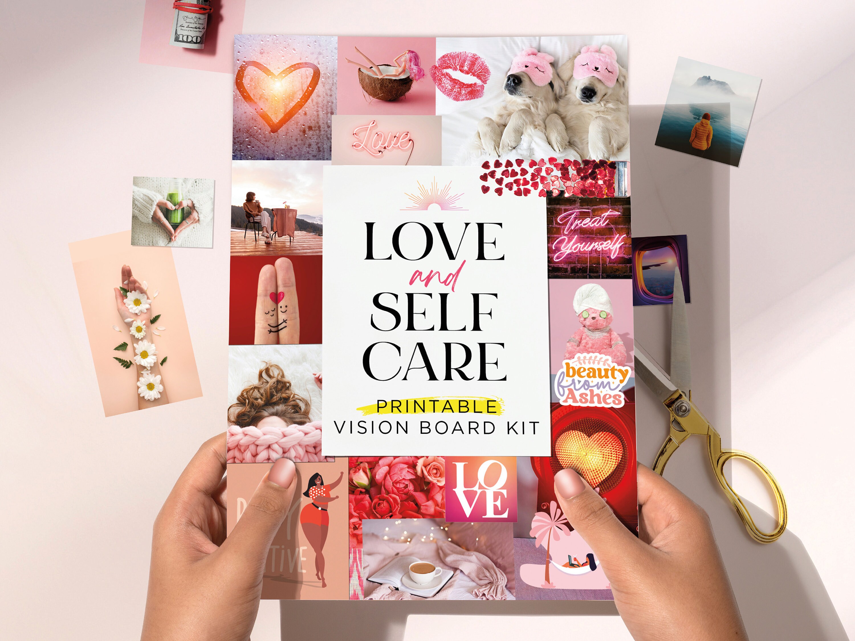 Love Vision Board Images Digital Download Manifest Mental Health Self ...