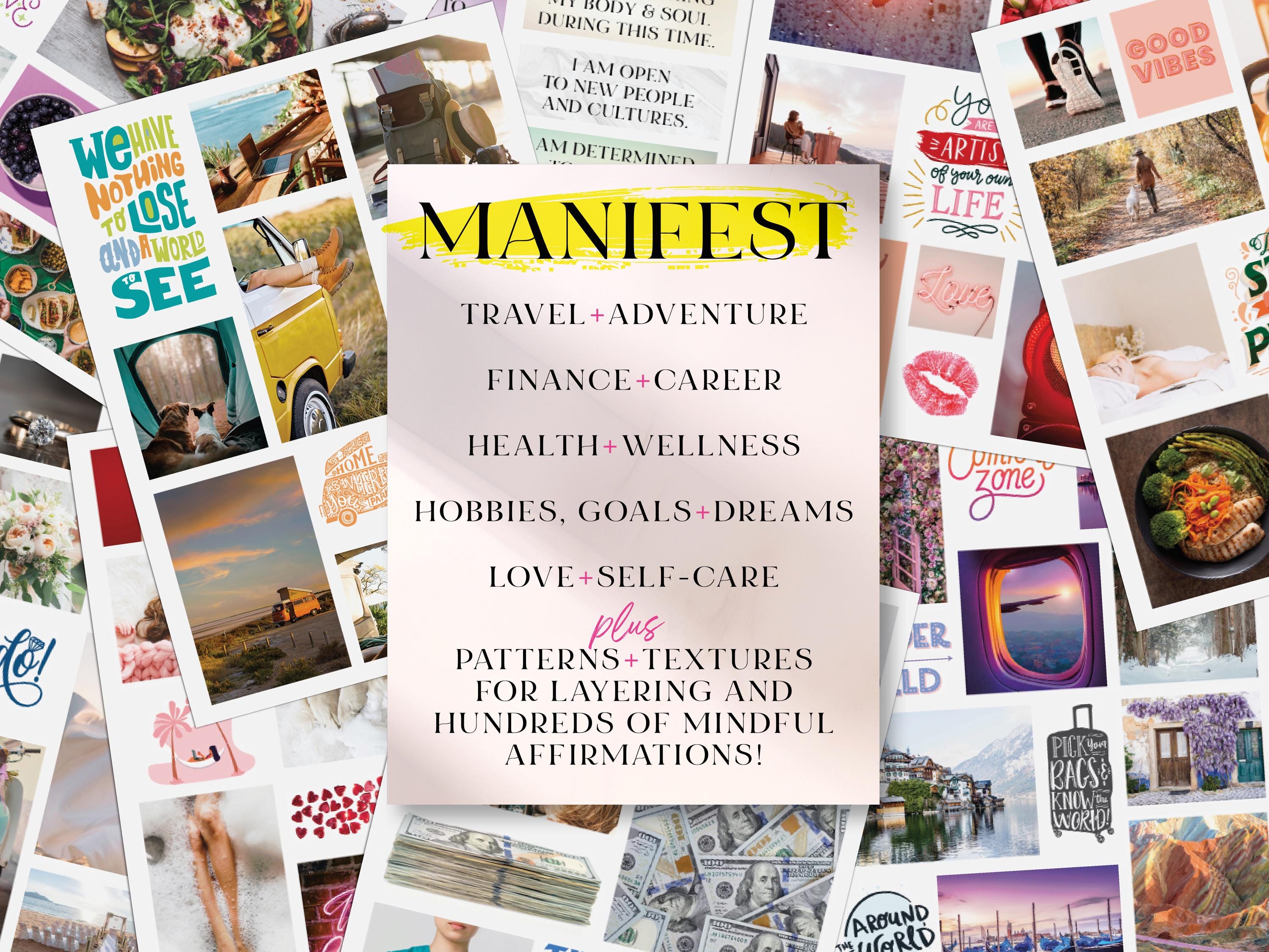 Printable Vision Board Images BUNDLE Instant Digital Download Manifest ...