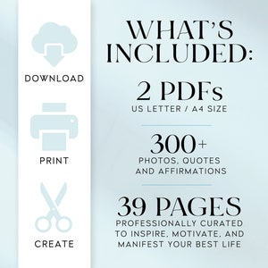 Home Life Printable Vision Board Images Digital Download Manifest Dream ...