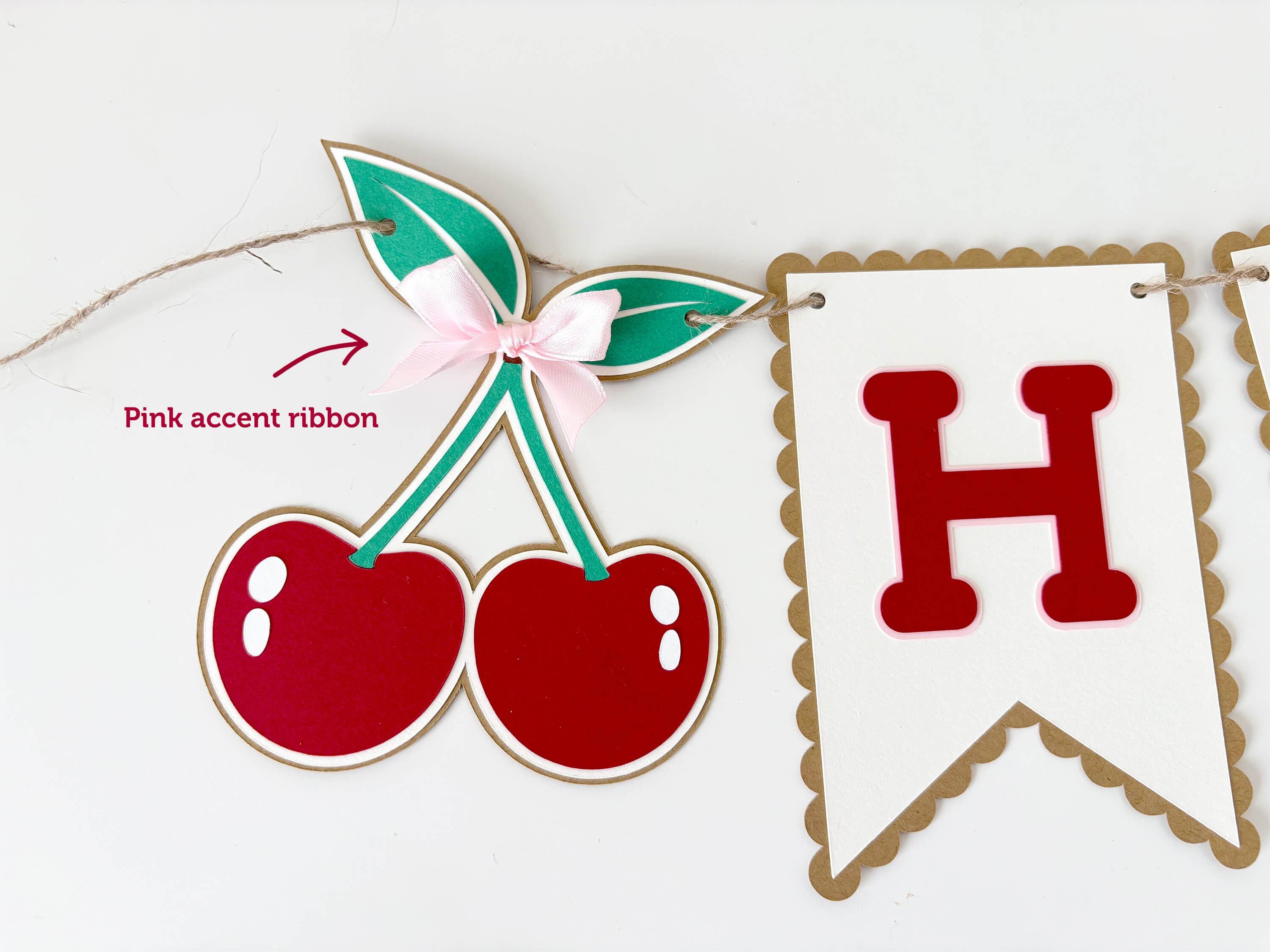 Cherry Birthday Banner, Berry Birthday Decor, Personalized Bunting ...