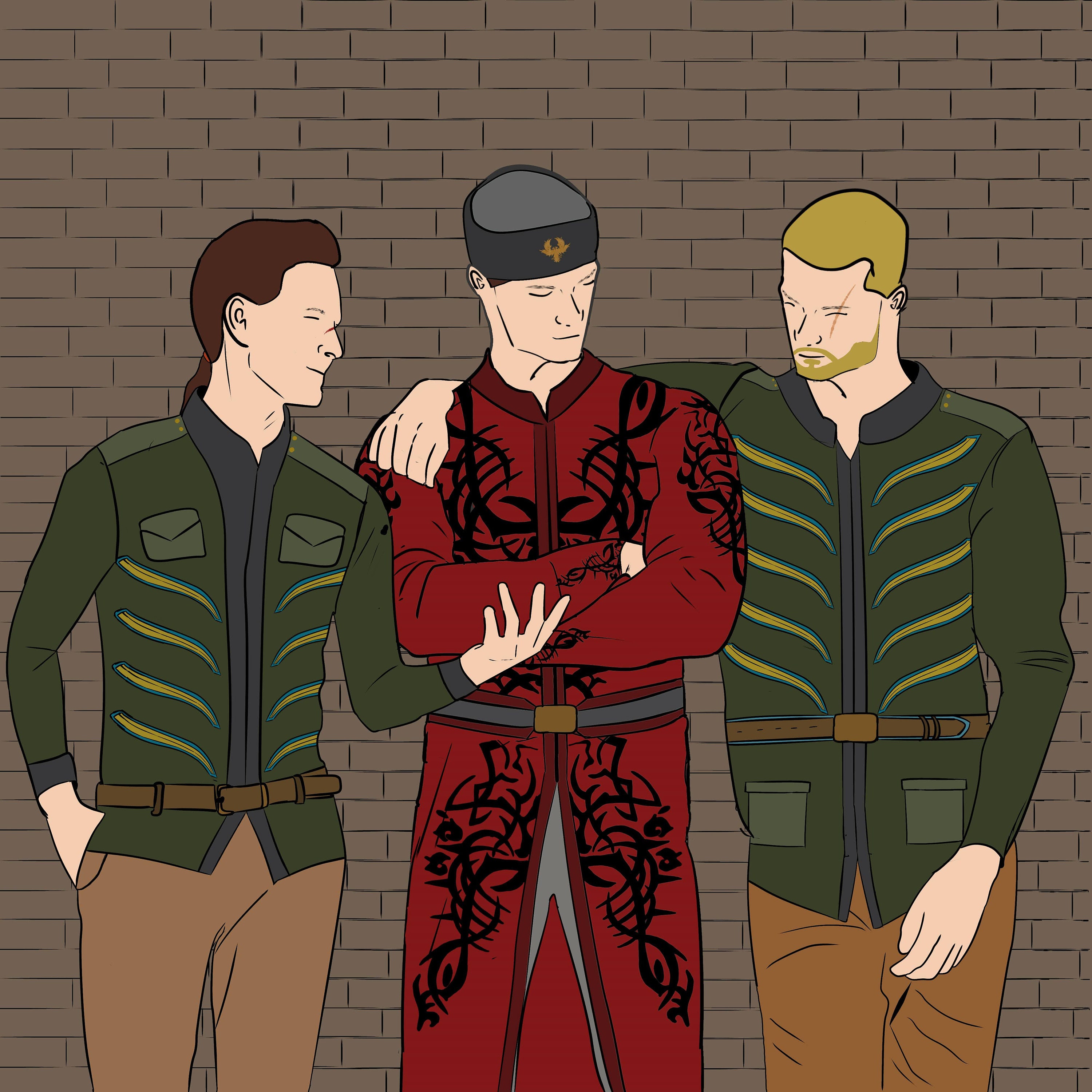 Ivan and His Brothers 20cm X 20cm Print - Etsy