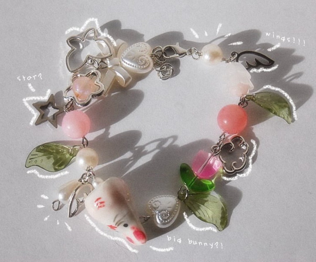 Bunny Cluster Bracelet, Animals, Nature, Stars - Etsy