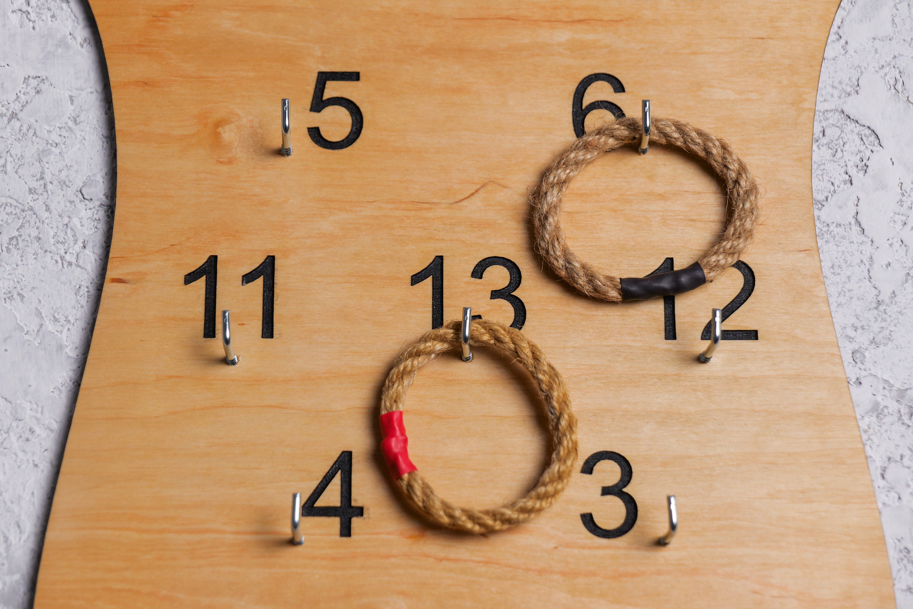 Classic Wall Game Ring Toss Game, Wooden Board Game, Custom Pub Games ...