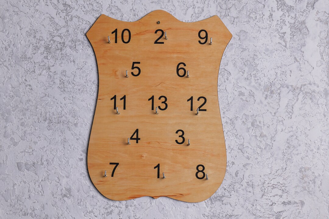 Classic Wall Game Ring Toss Game, Wooden Board Game, Custom Pub Games ...