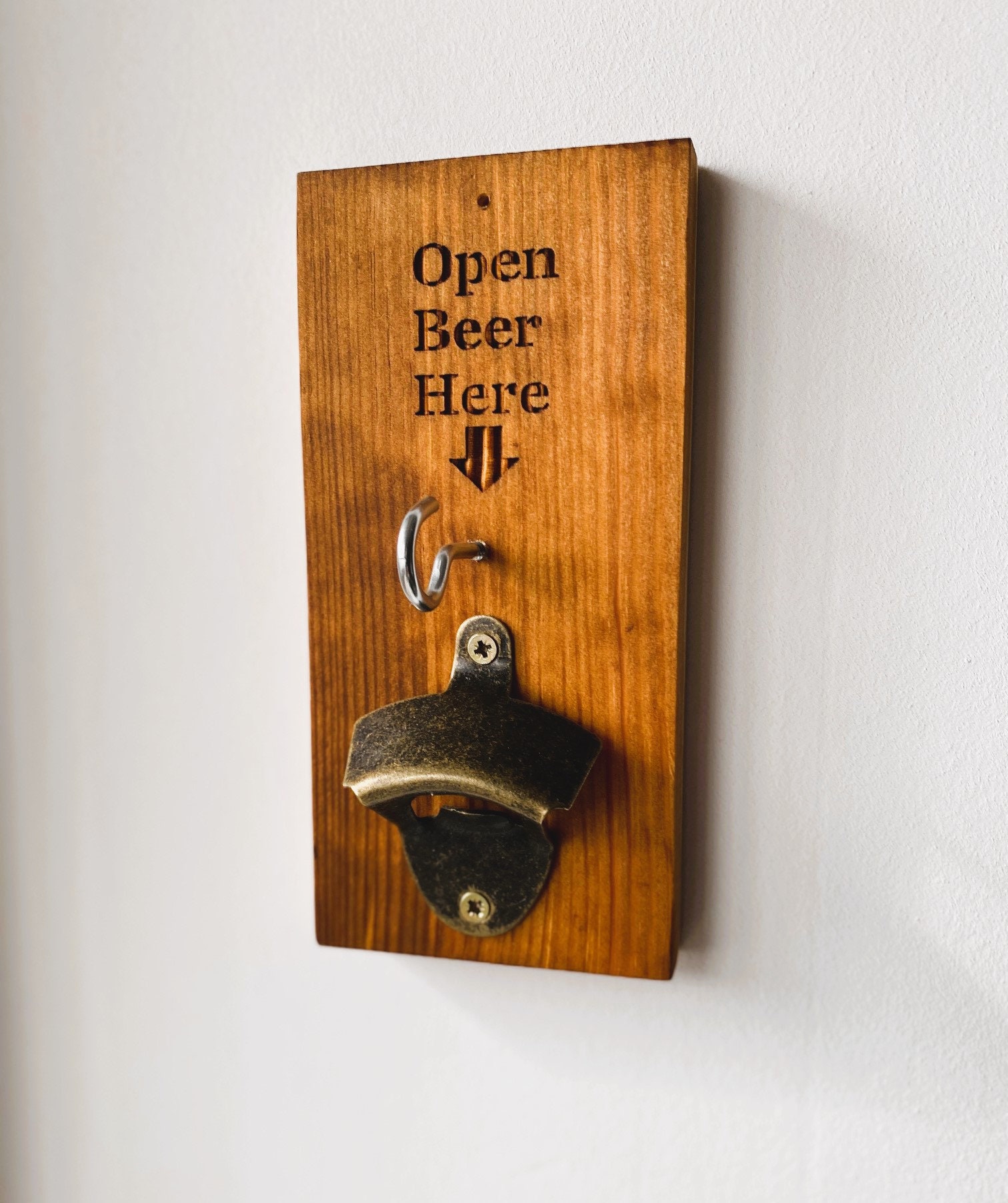 Party Beer Opener Game. Wooden Personalized Hook and Ring Toss Games ...