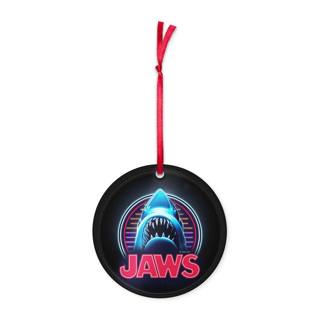 Jaws Christmas Ornament Jaws Neon Acrylic Ornament - Etsy